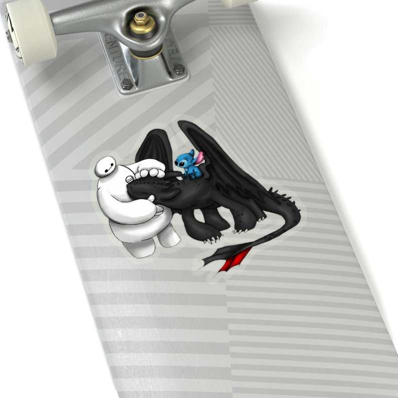 Stitch Toothless and Baymax Kiss-cut Stickers - Etsy