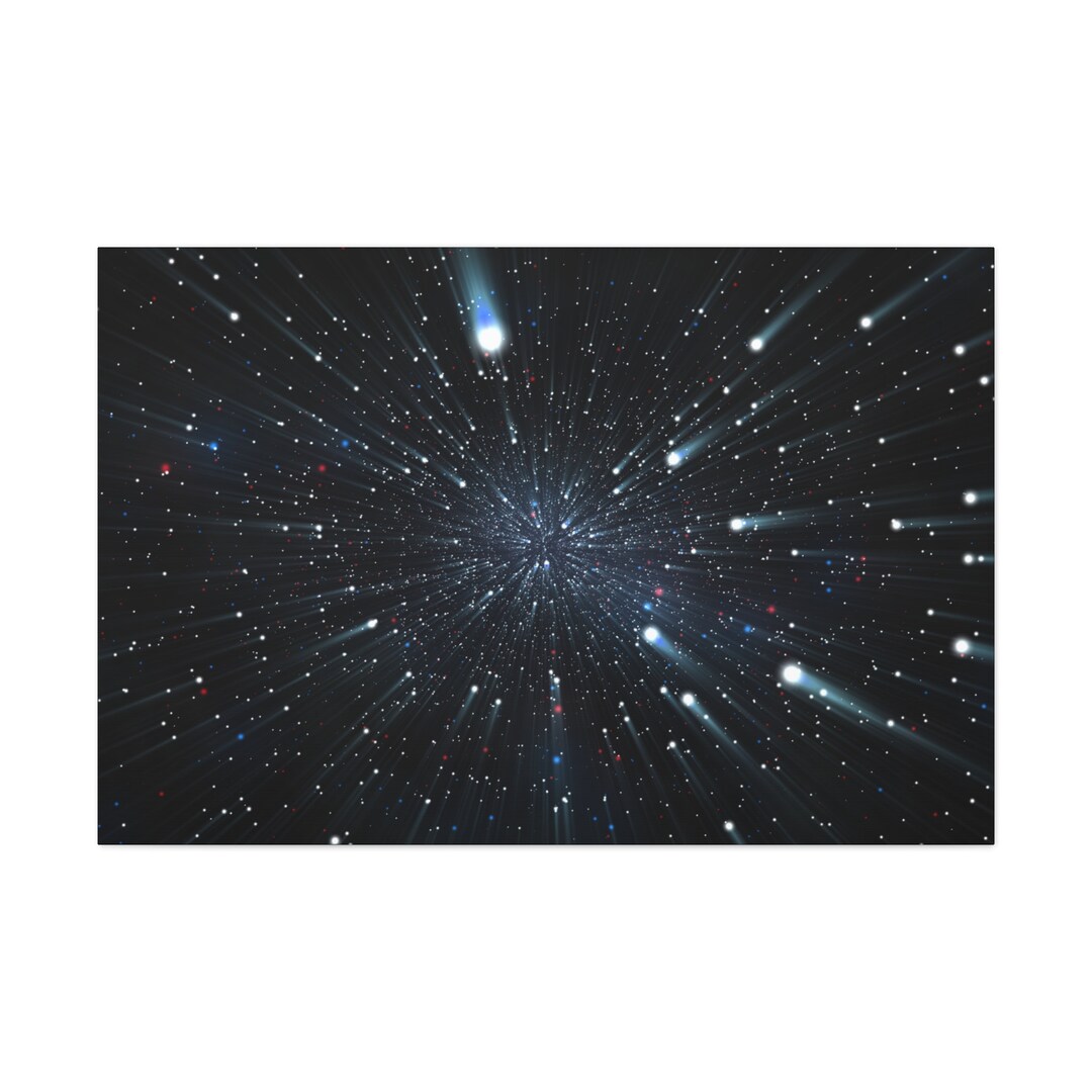 Multi Color Warp Speed Space Travel Hyper-speed Print on - Etsy