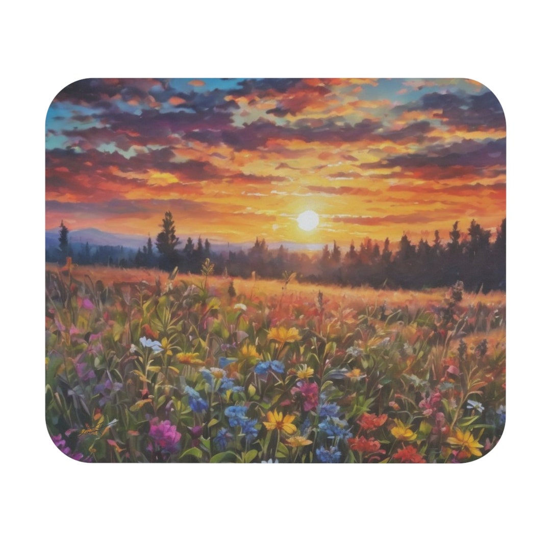 Beautiful Spring Meadow Art Print Mouse Pad rectangle Art Print 9x8 - Etsy
