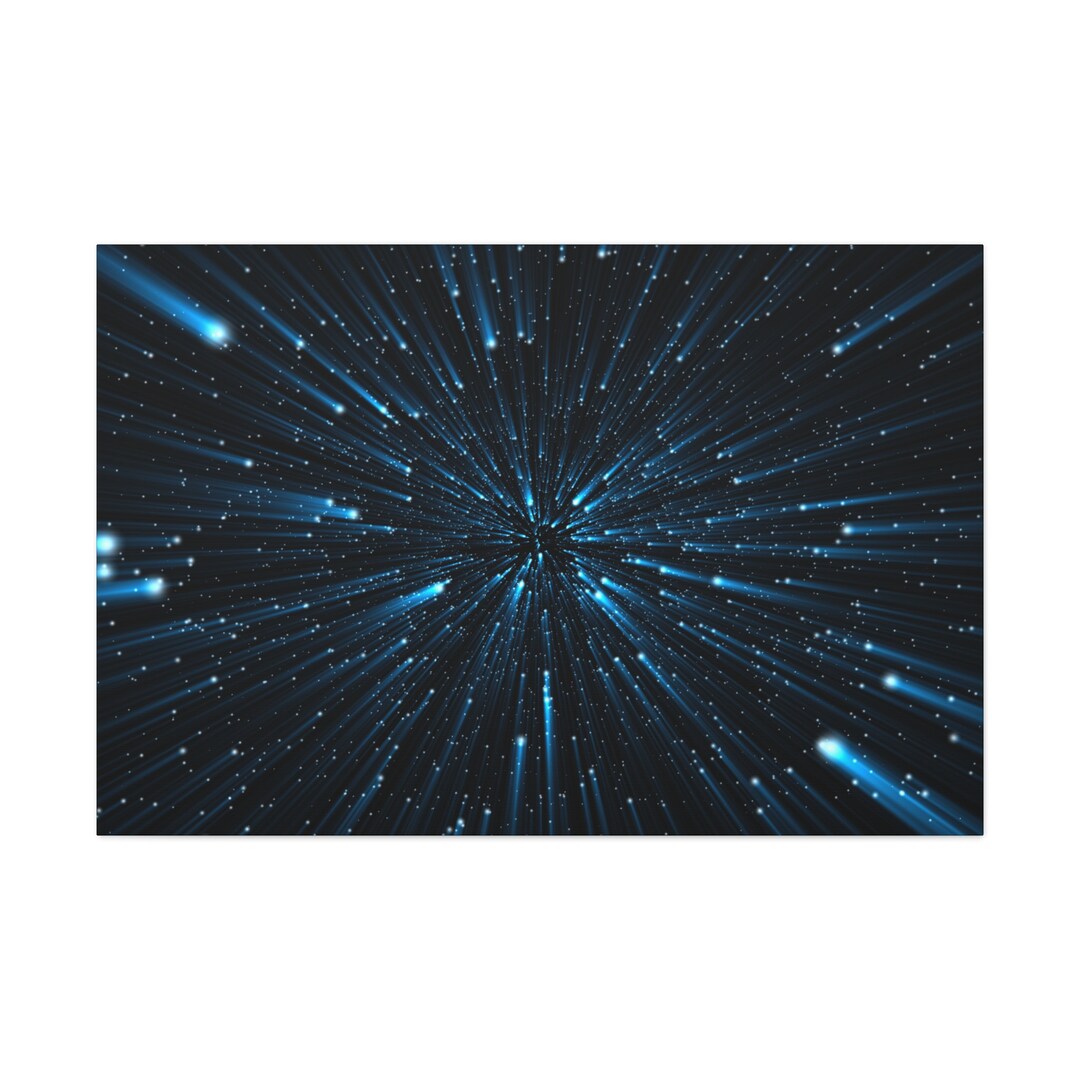Extra Large Size Warp-speed Hyper-speed Travelling Through Space Print ...