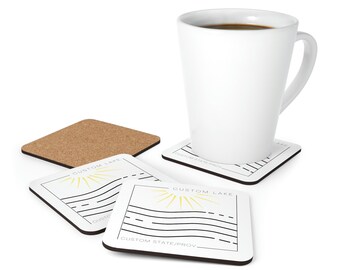 Lake Life Coaster Set - Etsy