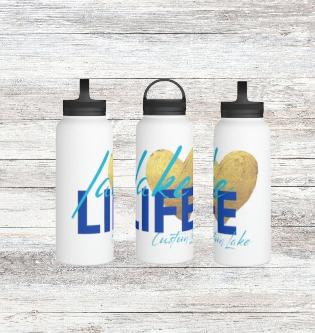 Lake Life Custom Stainless Steel Water Bottle Lake Life Tumbler Custom ...