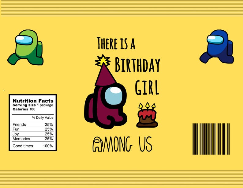 Among Us Chip Bag - Etsy