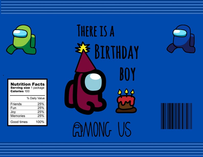 Among Us Chip Bag - Etsy
