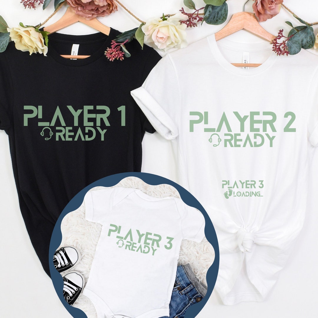 Pregnancy Announcement Shirt Player 2 Player 3 Loading Gamer - Etsy