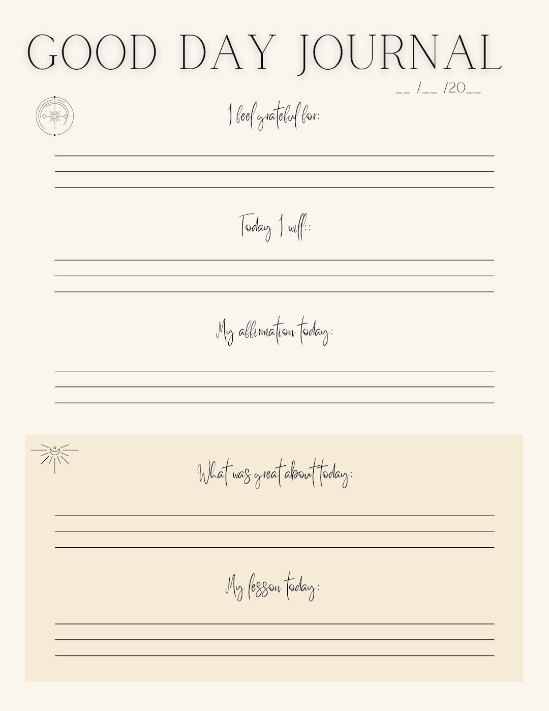 Good Day Journal - Etsy