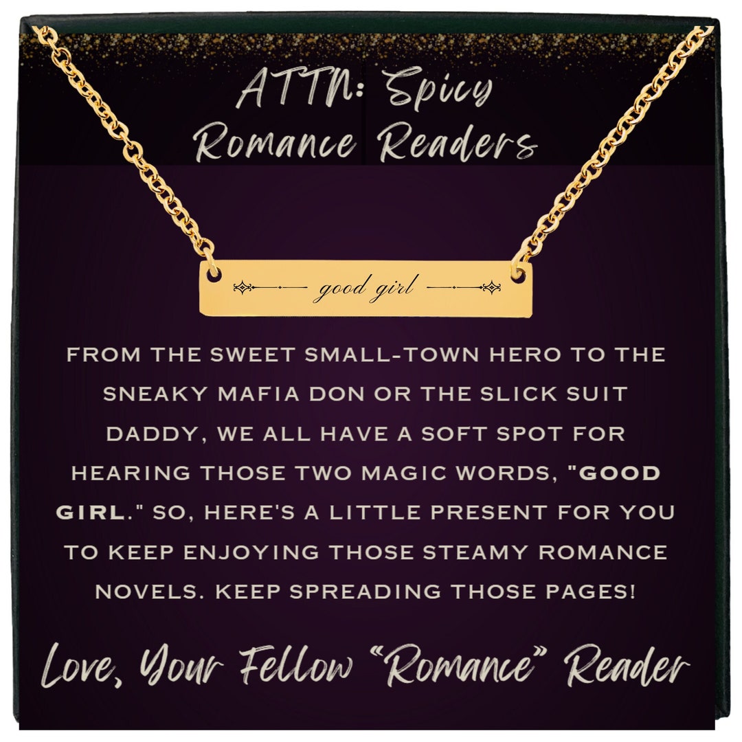 Good Girl Necklace Bookish Jewelry Aesthetic Necklace Bookworm Gift ...