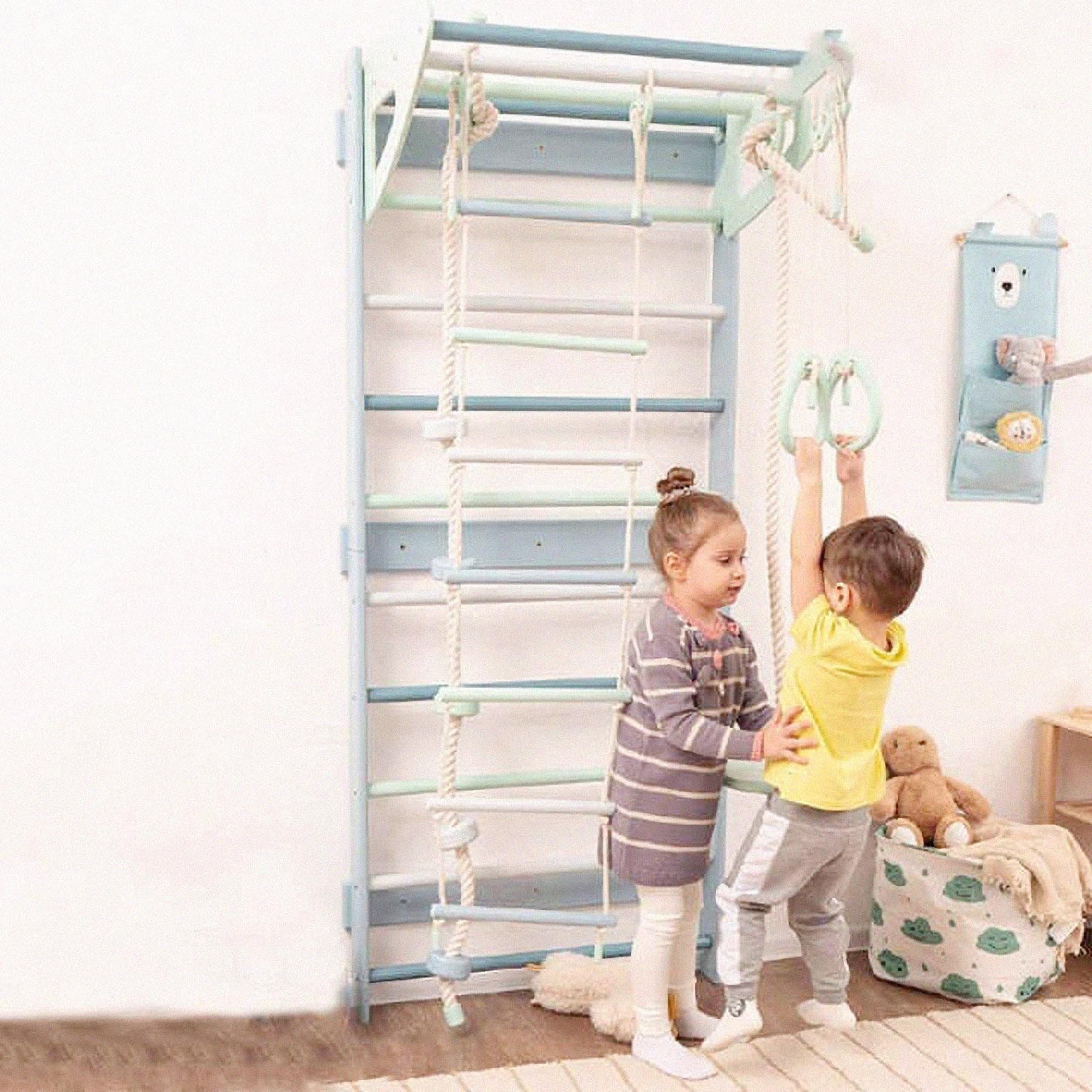 Climbing Wall, Montessori Climber, Toddler Climber, Swedish Ladder Kids ...