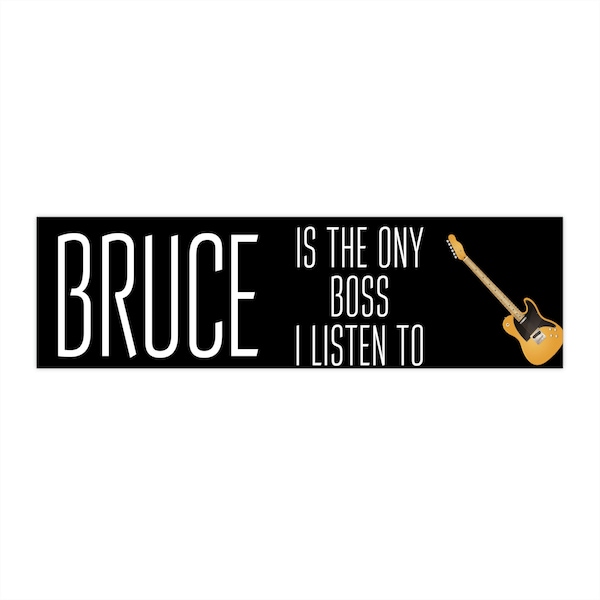 Bruce Springsteen Bumper Sticker - Etsy