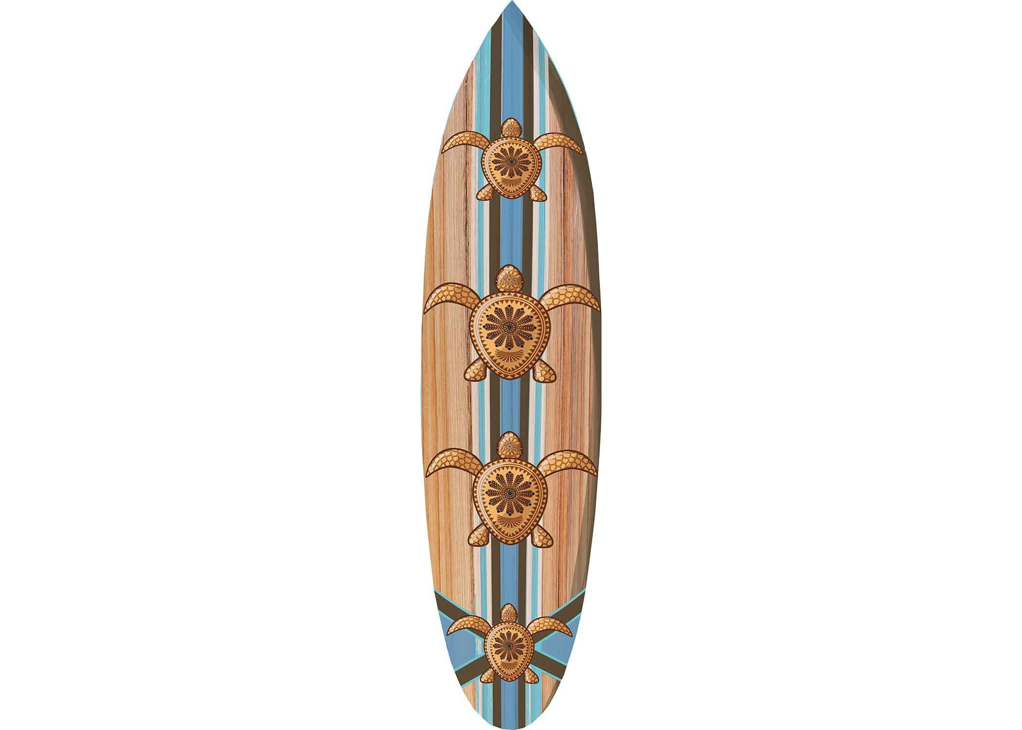 188 Cm Surfboard 3 Light Turtles Decor Art Tropical Bar - Etsy