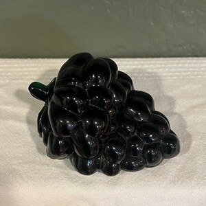 Pair of Vintage Art Glass Grape Cluster Fruit Kitchen Decor Collectible Paperweights - Etsy