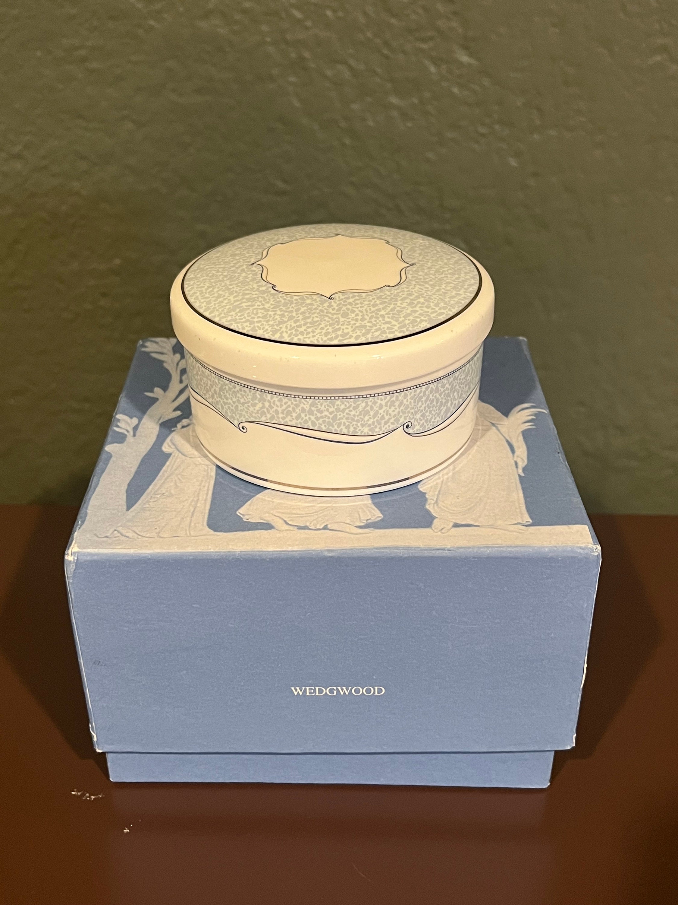 Wedgewood Bone China Lidded Trinket Box IOB - Etsy