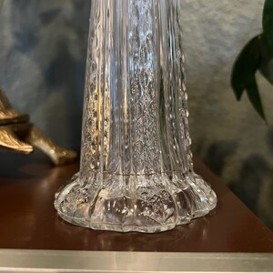 Vintage Bryce Higbee & Co. Clear Cut Glass Swung Vase 17 - Etsy
