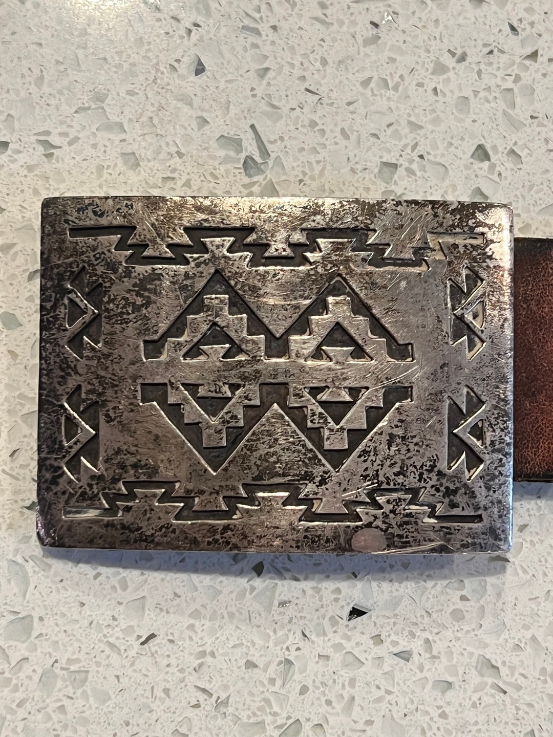 Sterling Silver Zuni Belt Buckle and Belt by Art Acoya - Etsy