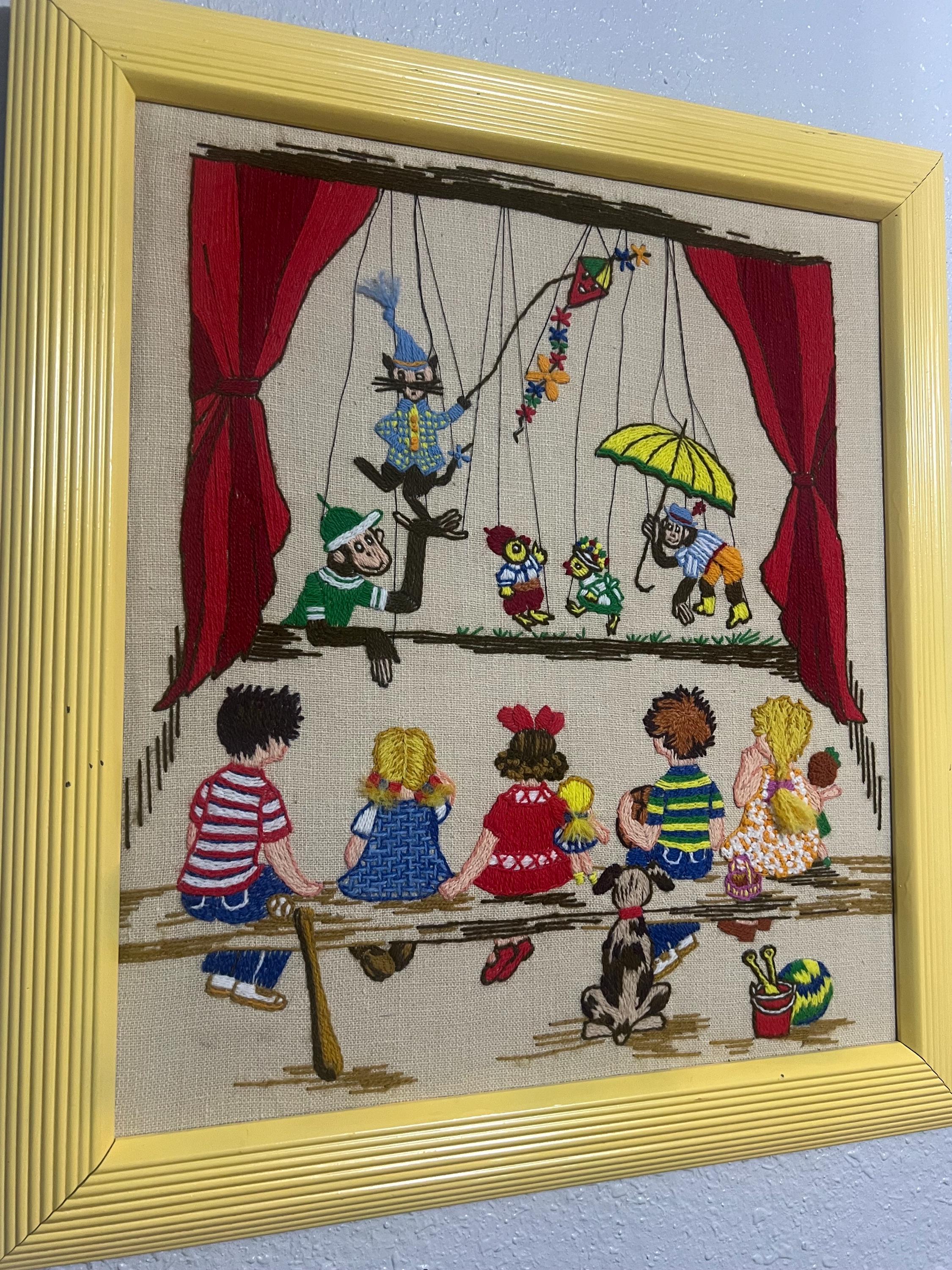 Large Children's Puppet Show Vintage 1974 National Parason Corp Cross ...