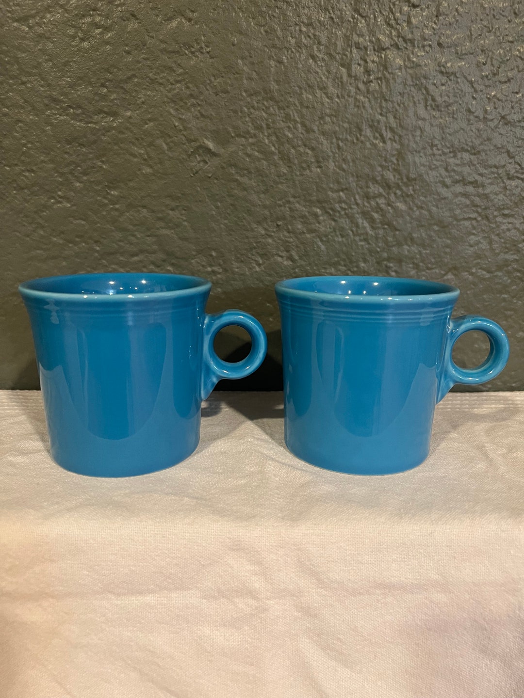 Fiesta Ware HLC USA Blue Coffee Mugs (pair) - Etsy