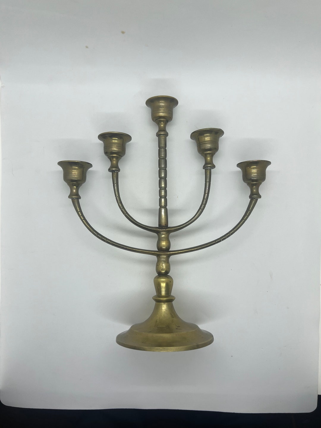Vintage Brass 5 Candle Candelabra - Etsy