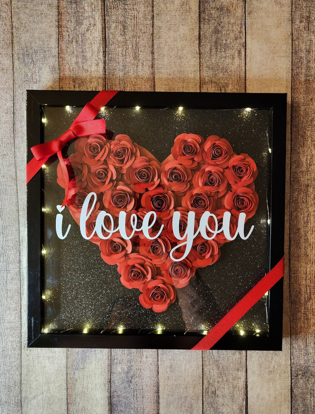 Heart Shaped Shadow Box - Etsy