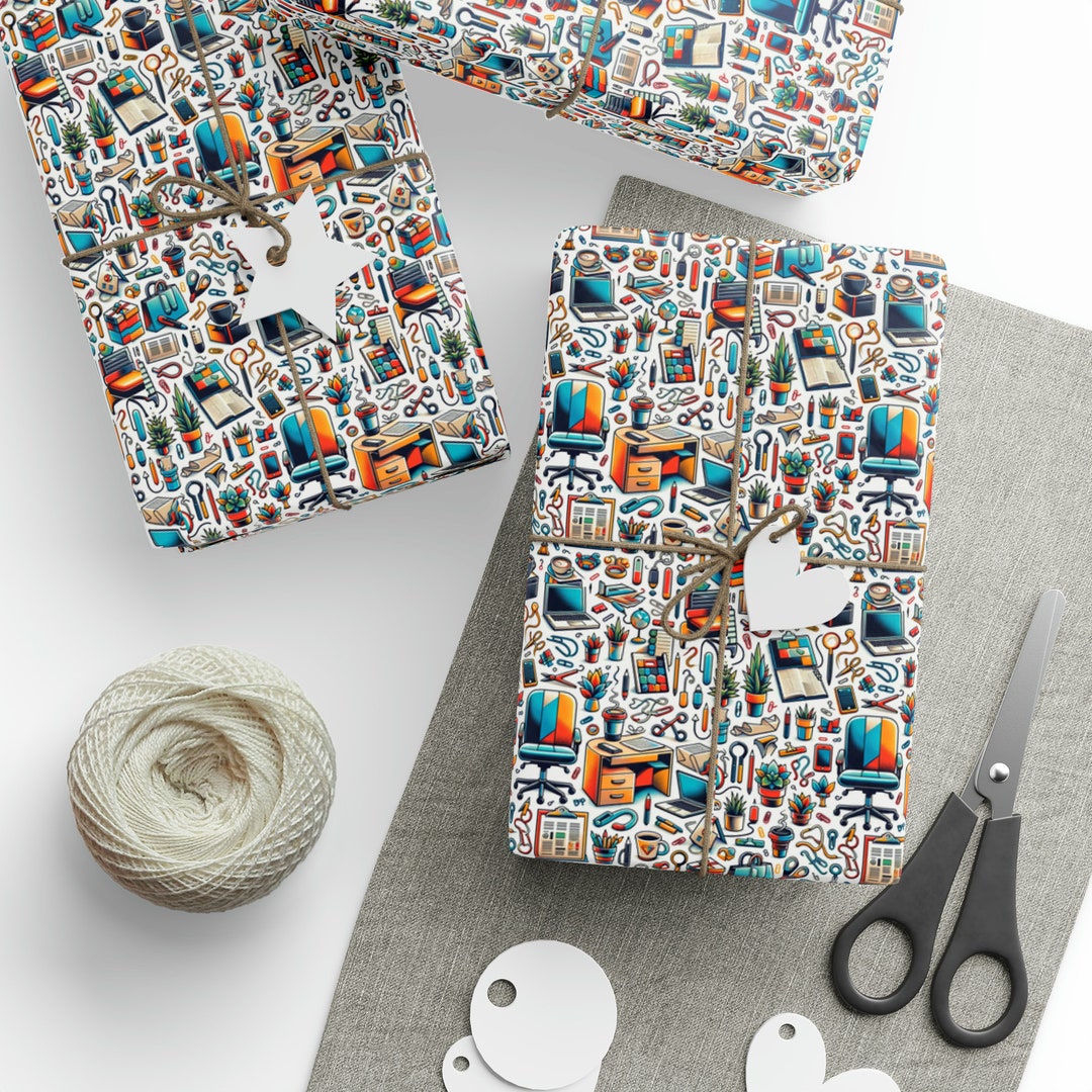 Office Shenanigans Themed Wrapping Paper - Etsy