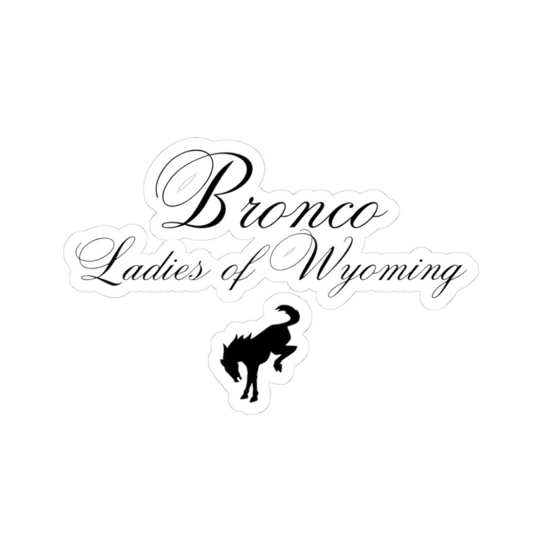 Bronco Ladies of Wyoming Kiss-cut Stickers, Trendy Decor, Laptop ...