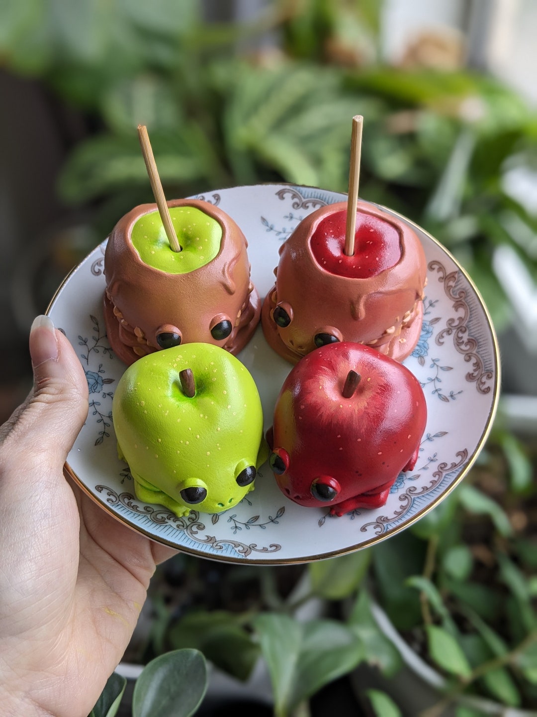 Caramel Apple Frog Chubby Desk Pet - Etsy