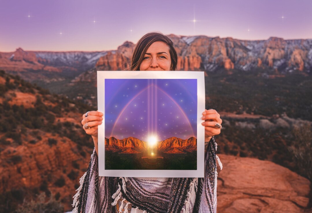 Sedona Temple of Light Print - Etsy