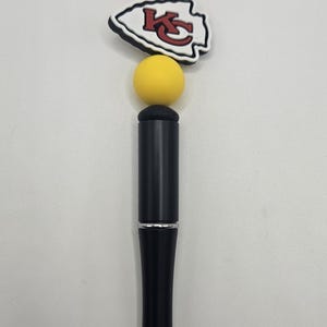 KC Chiefs Beaded Pen, NFL Football Fan Gift - Etsy