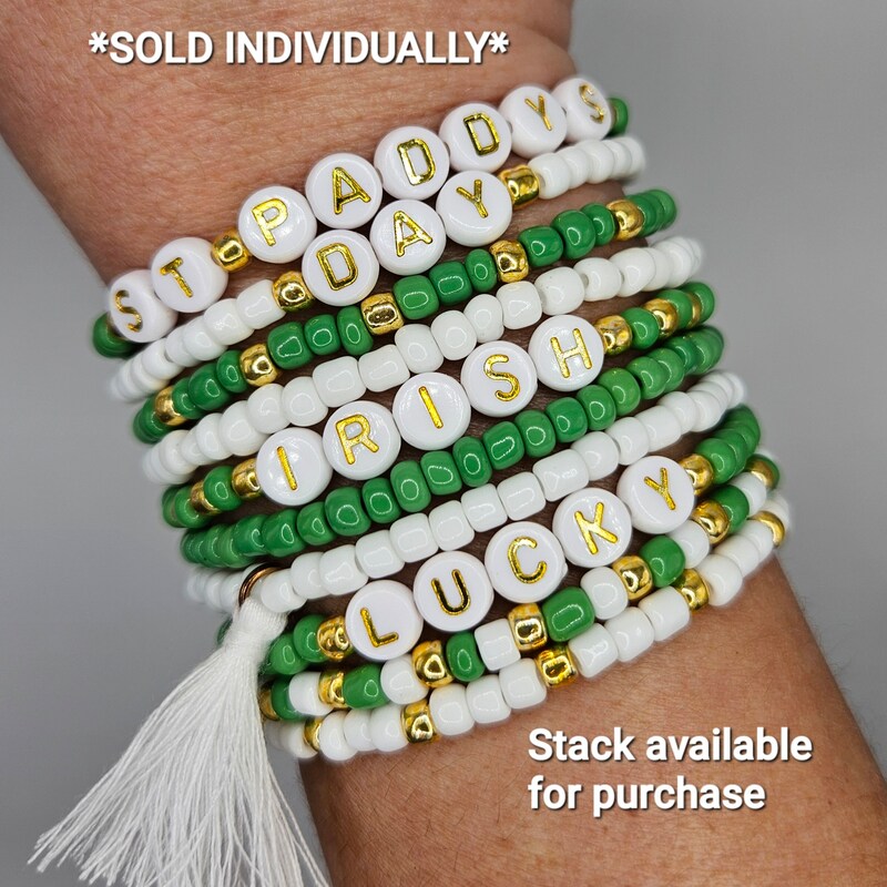 St Patricks Bracelet - Etsy