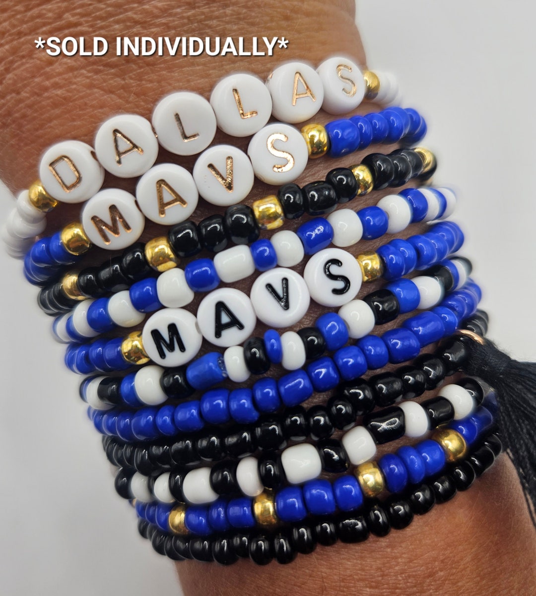 DALLAS MAVS Bracelets NBA Custom Bracelets Personalized - Etsy