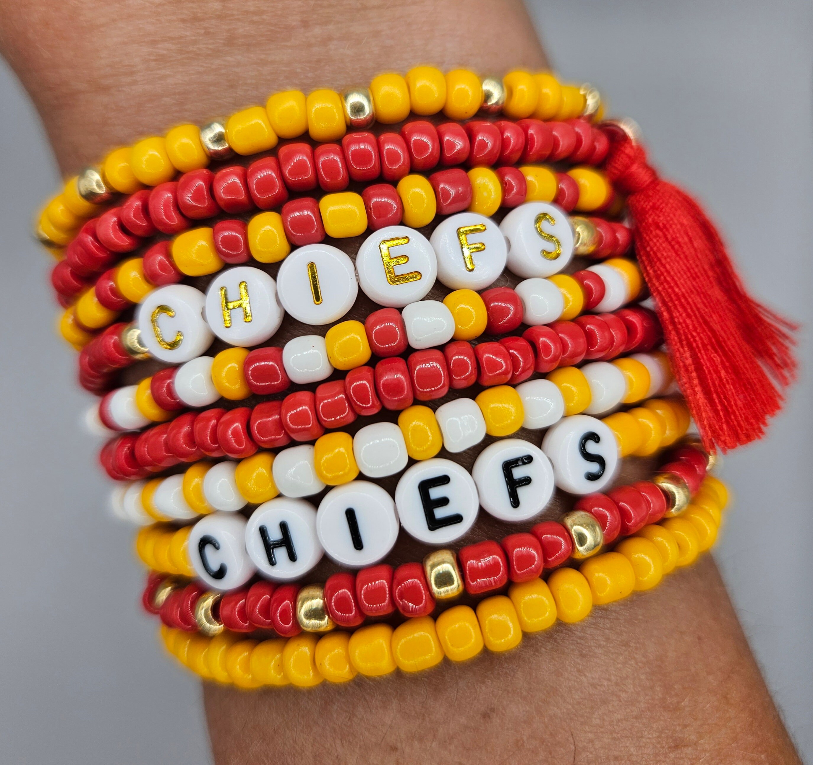 Chiefs Bracelet: Kansas City Football, Friendship Style - Etsy
