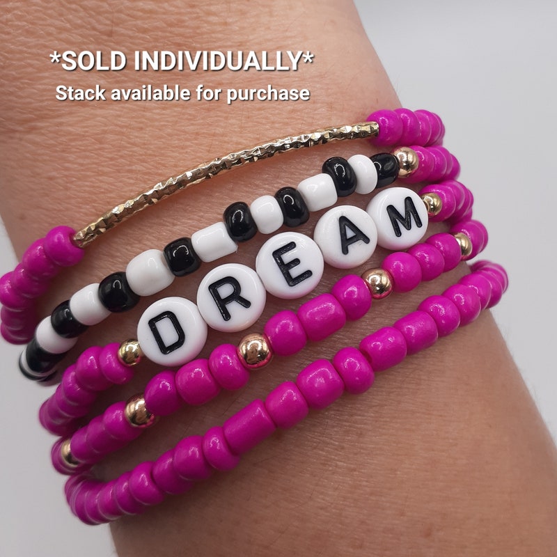 Pink Bracelet - Etsy