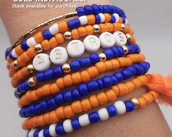 Astros Baseball Bracelets - Etsy