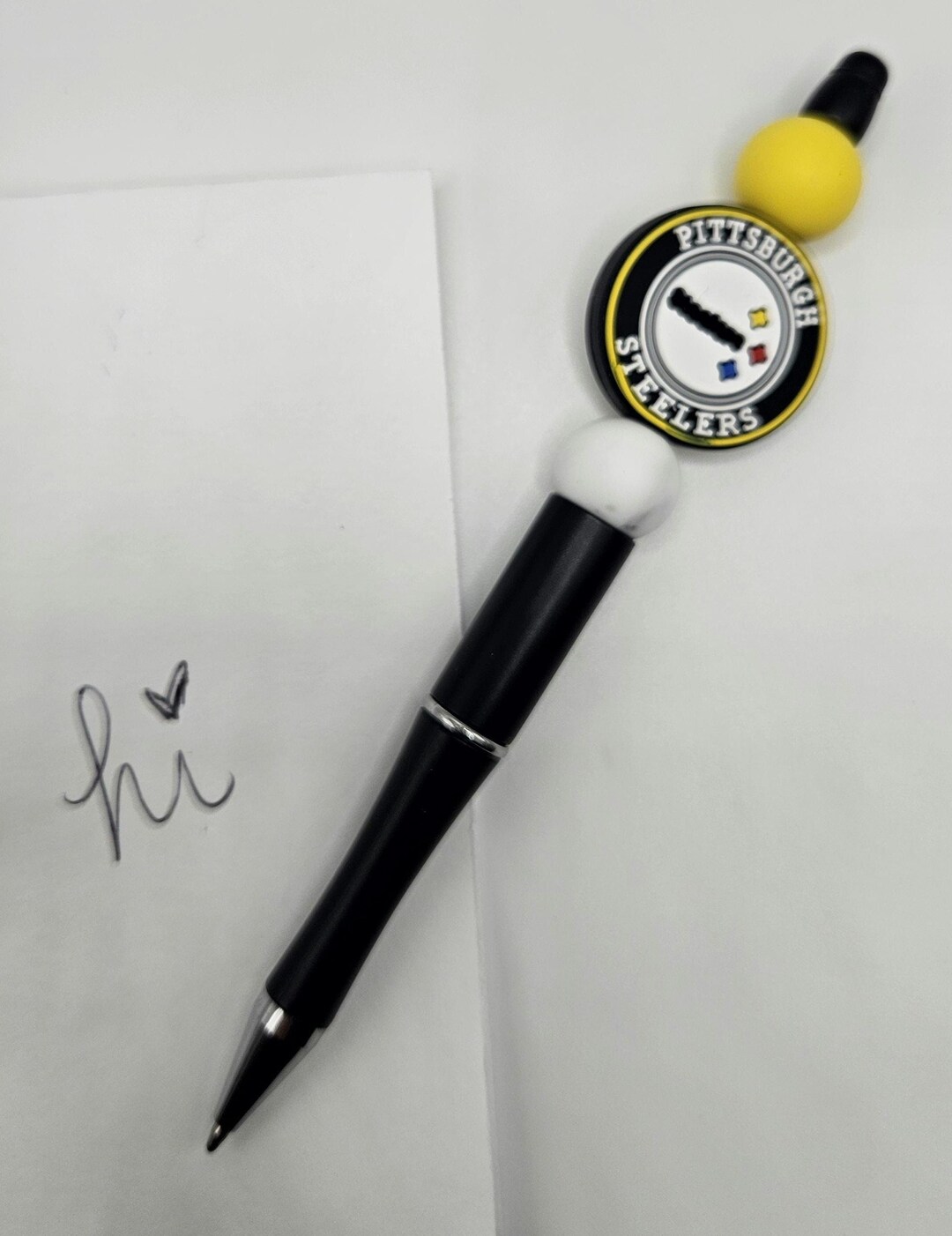 Steelers Beaded Pen, NFL Football Fan Gift - Etsy