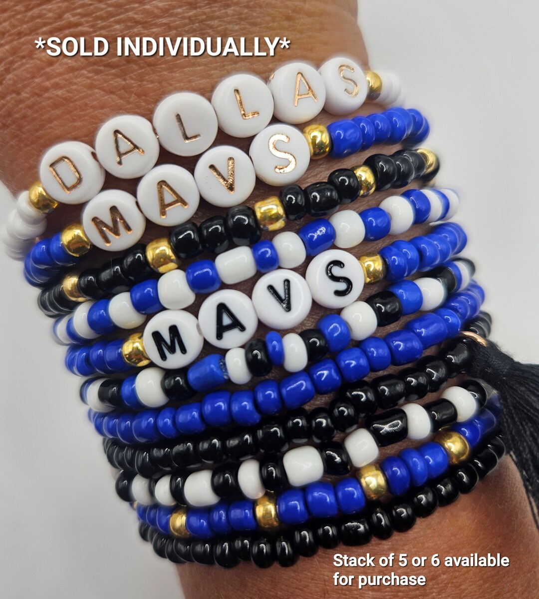 DALLAS MAVS Bracelets NBA Custom Bracelets Personalized Mavericks ...