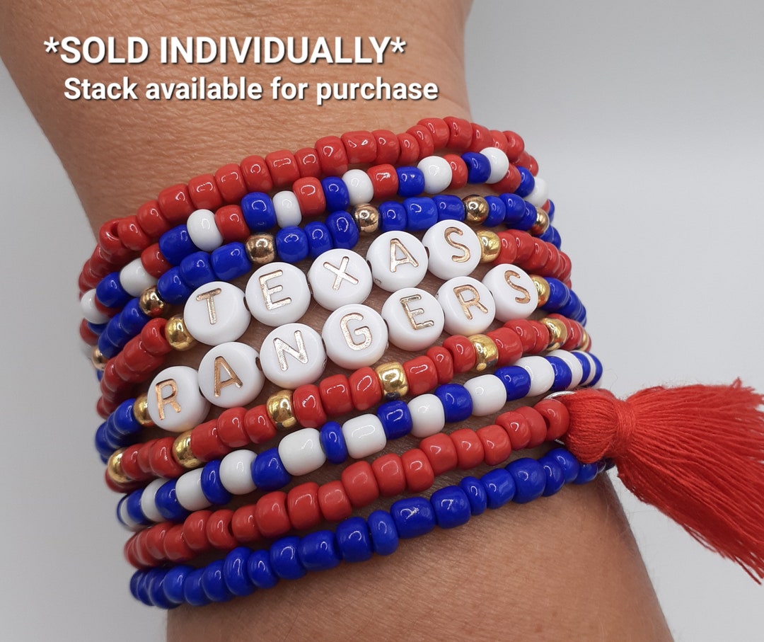TEXAS RANGERS Bracelets MLB World Series Jewelry Bracelets Texas ...