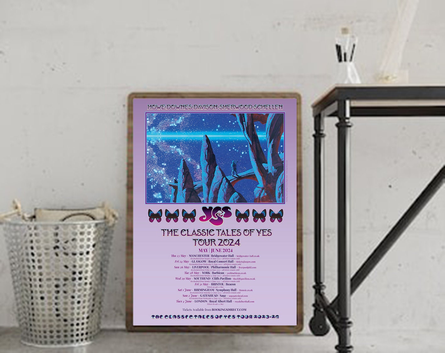 Yes Announce UK Dates For Their Classic Tales Of Yes Tour 2024 Poster ...