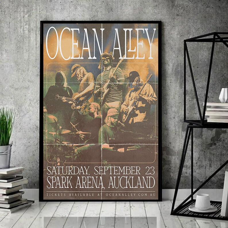 Ocean Alley Poster, Music Poster, Vintage Poster, Wall Poster, Ocean ...