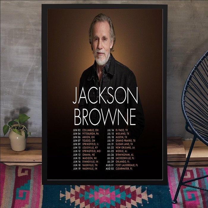 Jackson Browne Unveils 2023 Summer Tour Poster, Music Poster