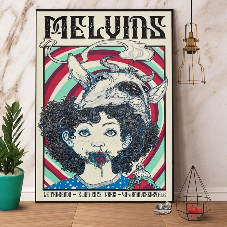 Poster Melvins 40th Anniversary Tour Le Trabendo Paris June 8 2023 ...