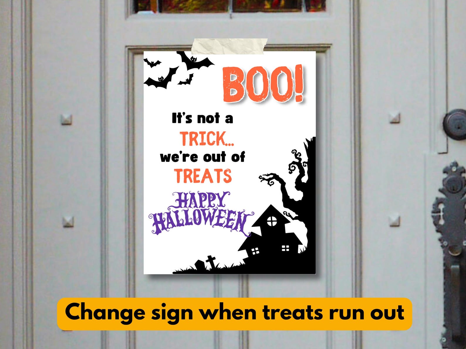 Halloween Take One Candy Sign, Printable Halloween Candy Bowl Sign ...