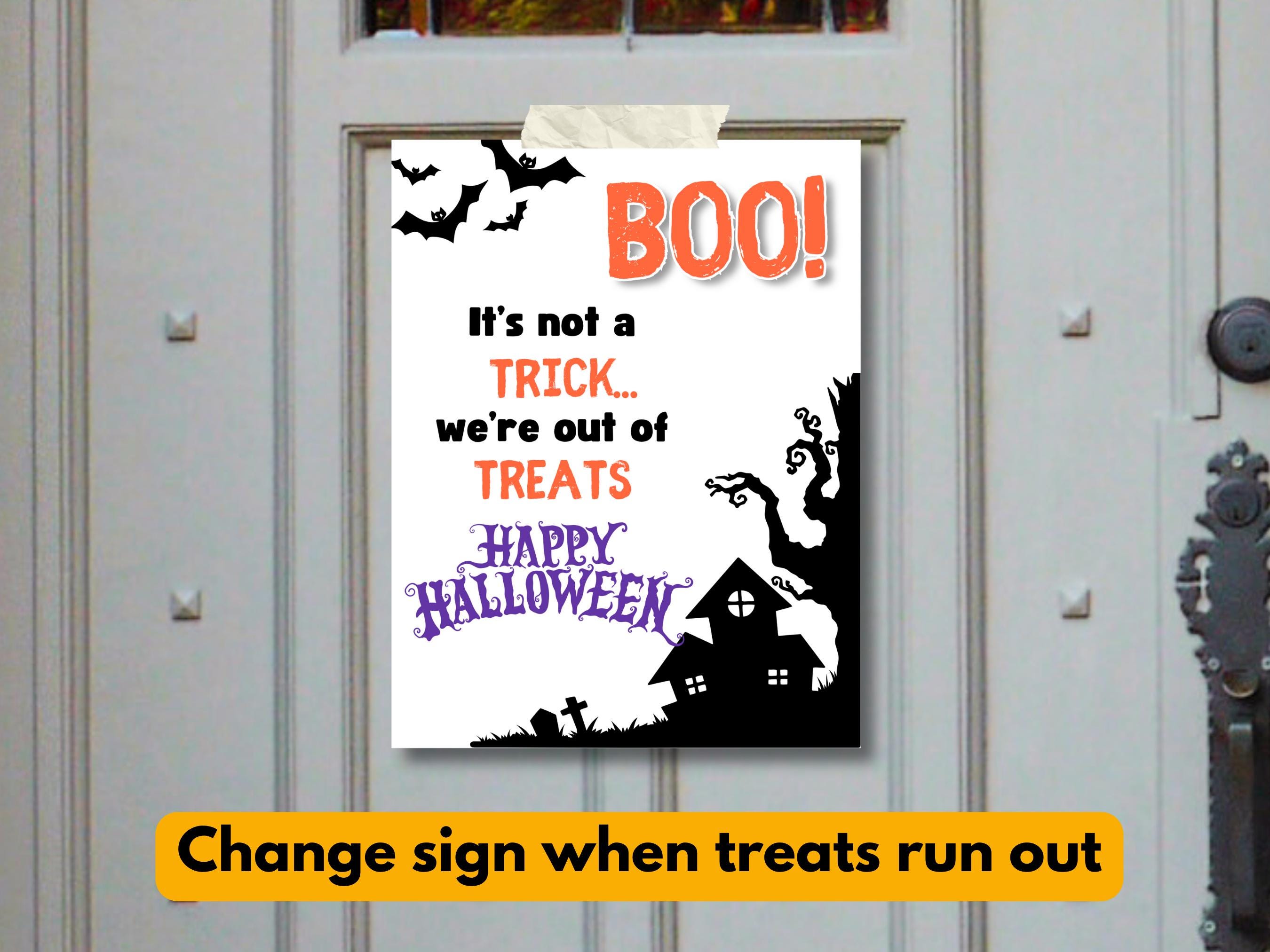 Halloween Take One Candy Sign, Printable Halloween Candy Bowl Sign ...