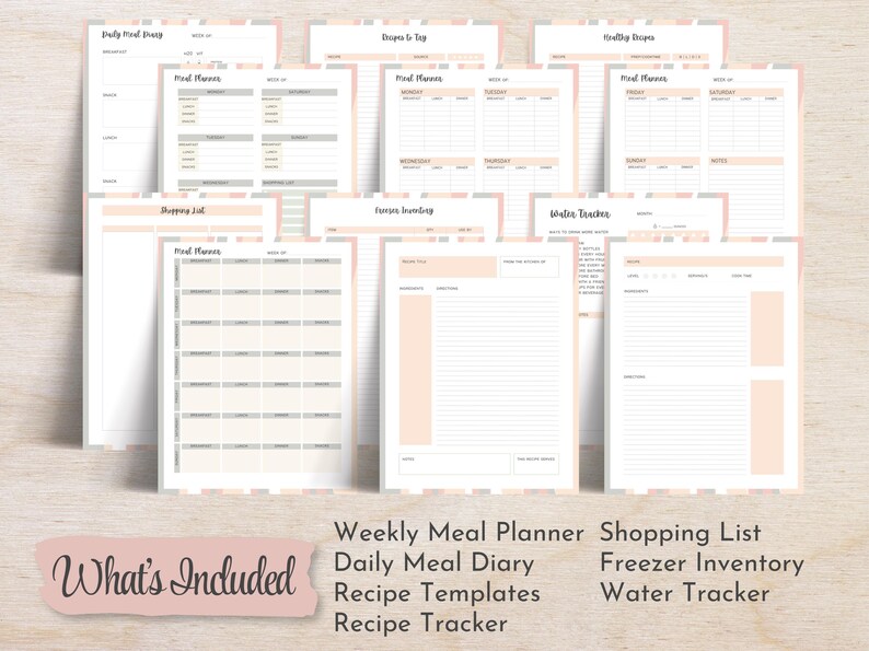 Ultimate Meal Planner Bundle | Meal Prep Planner | Meal Planning PDF ...