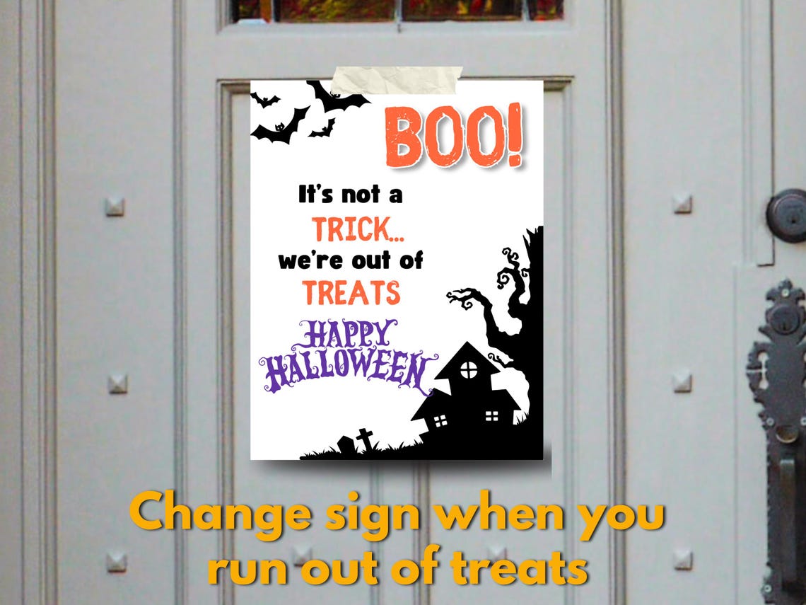 Halloween Take One Candy Sign, Printable Halloween Candy Bowl Sign ...