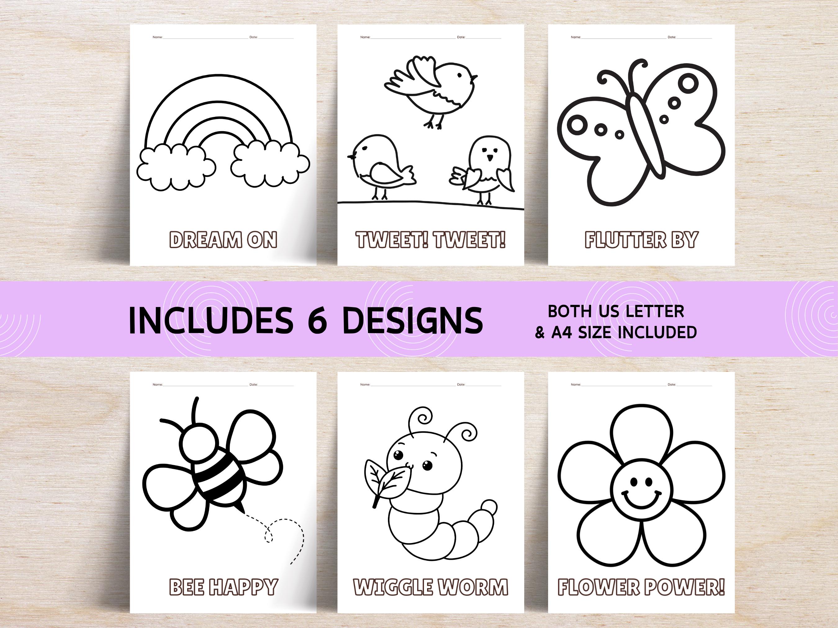 Spring Torn Paper Craft, Tear & Paste Activity, Tear and Glue Craft ...