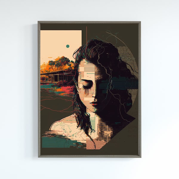 Cyberpunk 8 Bit Canvas - Etsy