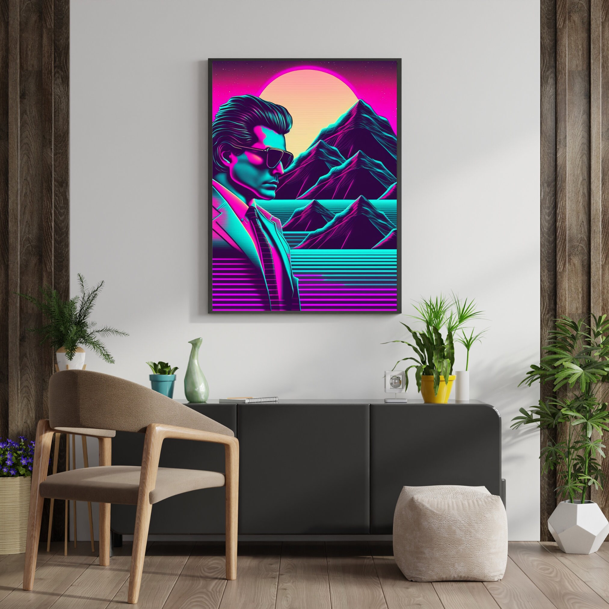 Sigma Male Vaporwave, Retro Futurism, Modern, Synth, Giga Chad - Etsy
