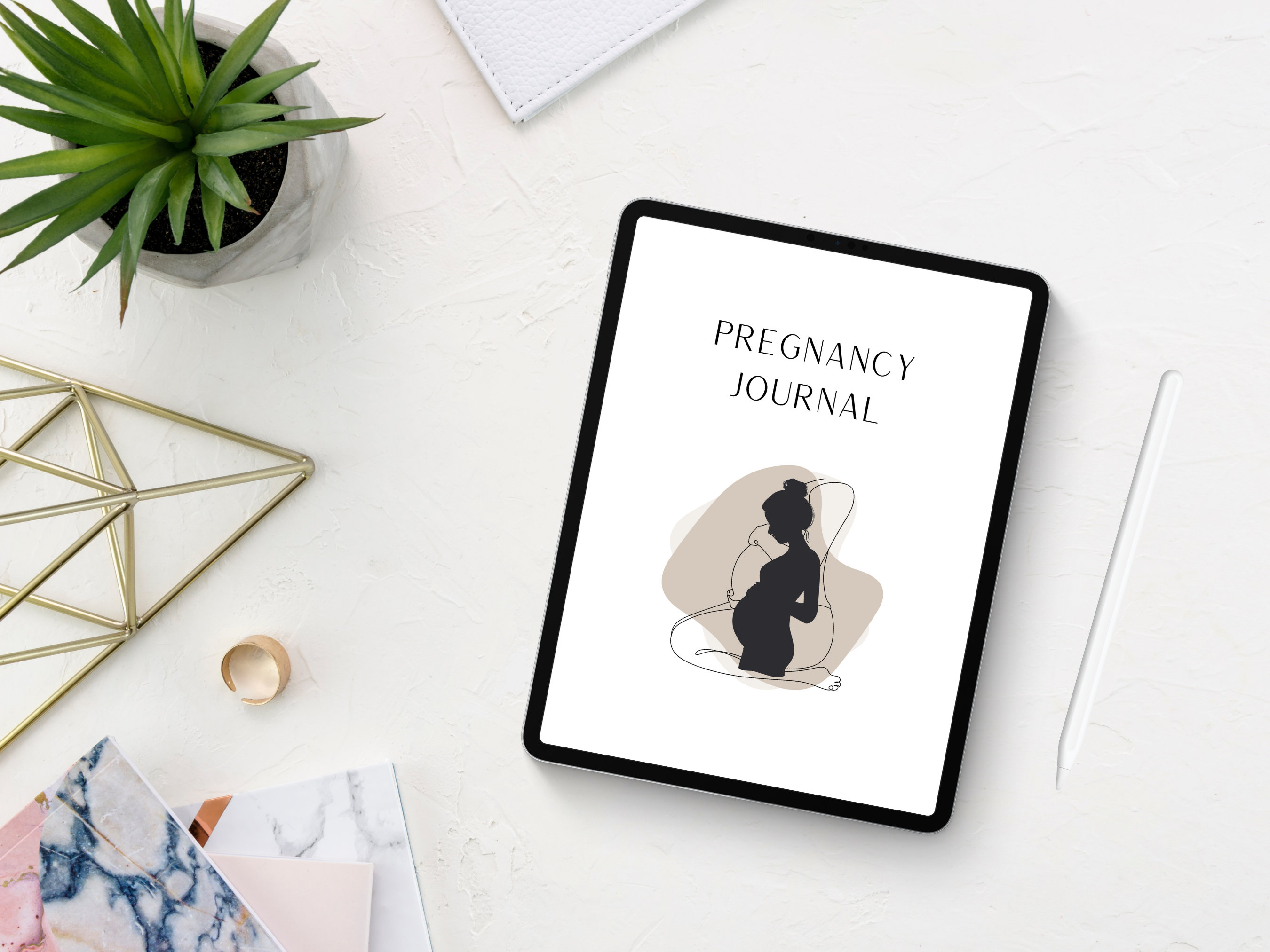Minimalist Pregnancy Journal, Printable Pregnancy Journal, Pregnancy ...