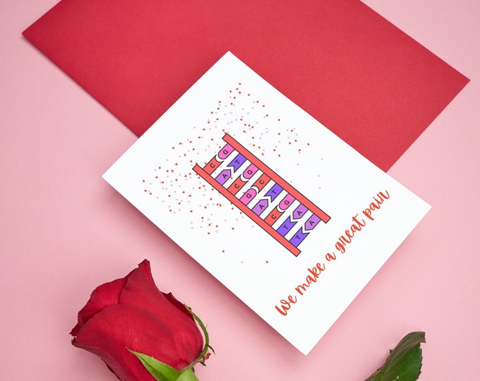 Mini Science Valentines Day Cards Set of 24 | Biology Chemistry ...