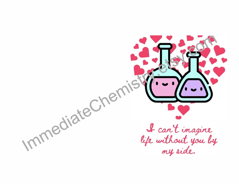 Printable Science Valentine's Card - Etsy