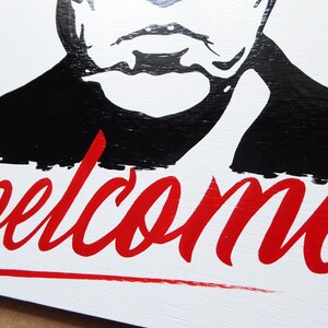 Walken Welcome Hand Painted Wooden Sign christopher Walken/tattoo/shop ...